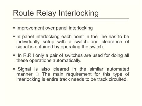 Railway Signalling And Interlocking Pptx