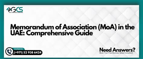 Memorandum Of Association Moa In The Uae Gulf Corporate Services