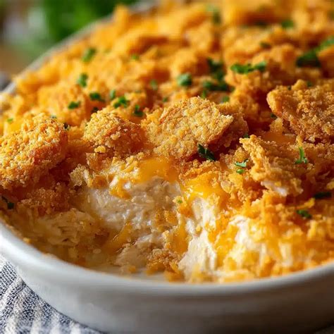 Ritz Cracker Chicken Casserole