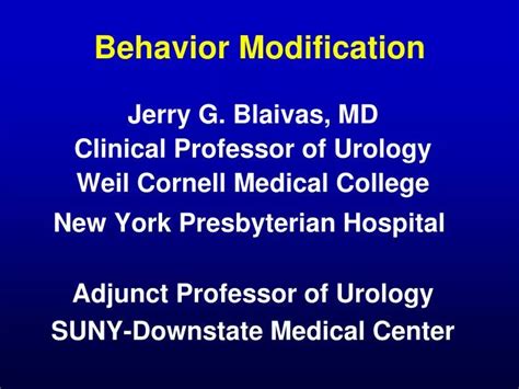 Ppt Behavior Modification Powerpoint Presentation Free Download Id4558174