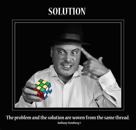 A Man Holds A Rubiks Cube He Extremely Frustrated He Doesnt See It But The Answer Is In The