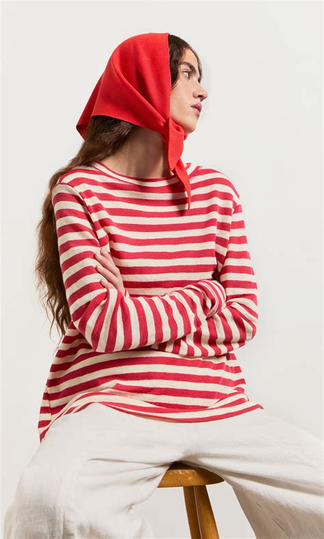 Red Stripe Top Plümo Ltd