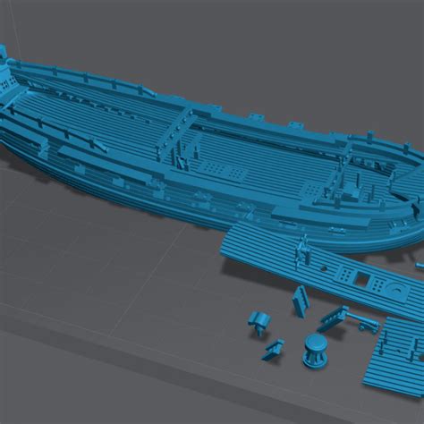 3d Printable 12856mm British Swan Class Ship Sloop Multi Part 285