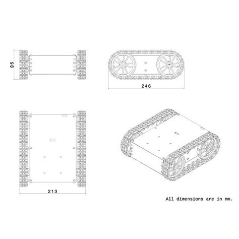 Buy Differential Drive Robotic Platform Robot Chassis Kit