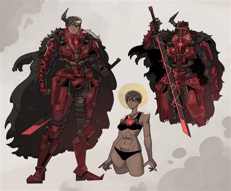 Ho Uja Doom The Dark Ages Doom 2016 Doom Series Original Highres 1girl Armor Black