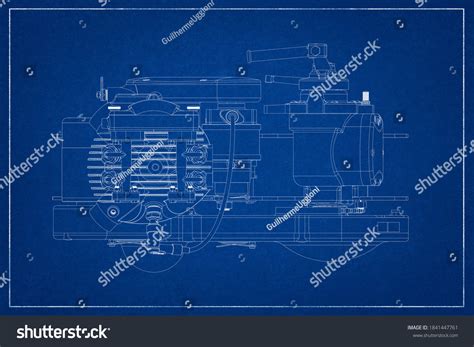 D Design Motorcycle Engine Exploded View Stock Illustration Shutterstock