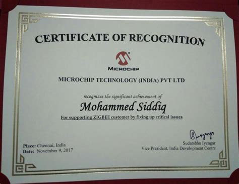 Received Recognition For My Work Siddiq Mohammed 18 Comments