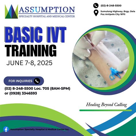 Assumption 📢 Were Proud To Announce That Our Next Ivt Training Will