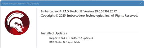 Rad 스튜디오 123 4월 패치가 나왔습니다 기술 기고 델파이 C빌더 Rad 스튜디오 데브기어 포럼