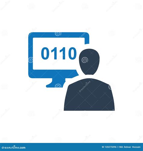 programmer icon stock vector illustration of programmer 120275096