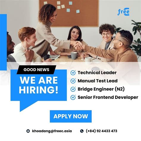 Freec Hiring Careers Joblist Hanoi Frontend Testlead Brse Technicalleader English
