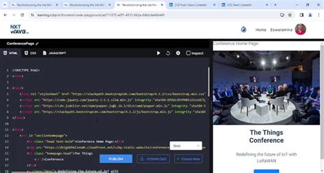 How I Created A Static Website For Conferencepg970ccbp Eswari
