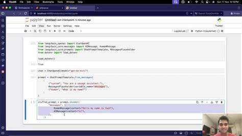 How To Build Chatbot Using Langchain Part 1 Chatprompttemplate And Messagesplaceholder Youtube