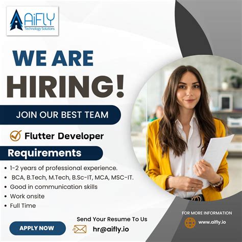 Aifly On Linkedin Hiring Flutterdeveloper Aifly Jobopenings2024