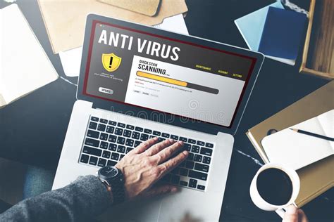 Antivirus Alert Firewall Hacker Protection Safety Concept Stock Image Image Of Plan Malicious