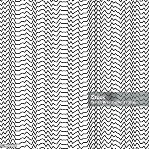 지그재그 선 패턴입니다 창의적인 모노크롬 텍스처 현대 벡터 배경입니다 예술적인 이음새가 없는 디자인 0명에 대한 스톡 벡터 아트 및 기타 이미지 Istock