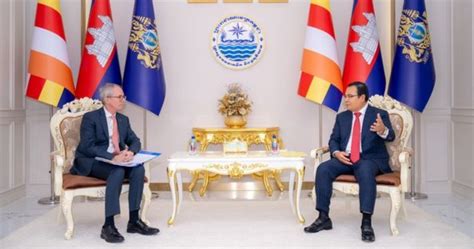 ឯកឧត្តម ថោ ជេដ្ឋា រដ្ឋមន្ត្រីក្រសួងធនធានទឹក និងឧតុនិយម ទទួលជួបសម្តែងការគួរសម