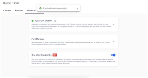 One Click Unsubscribe