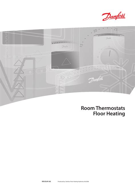 Danfoss Room Thermostats Floor Heating Datasheet Manualzz