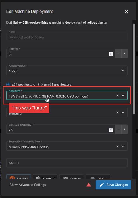 Edit Machine Deployment Not Loading Current Configuration Of A Md