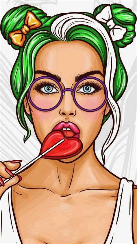Bad Girl Pop Art Girl Pop Art Comic Pop Art Illustration