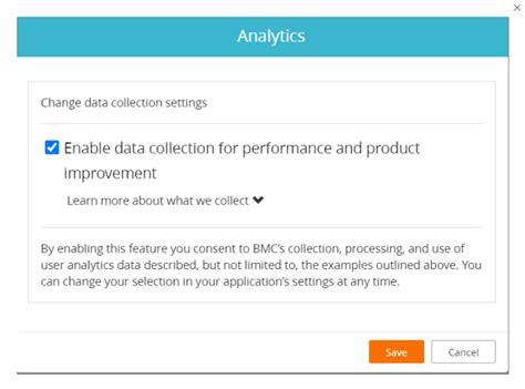 Bmc Helix Itsm Smart It How To Disable Consent For Data Collection