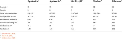 Single Particle Data Processing Statistics Download Scientific Diagram