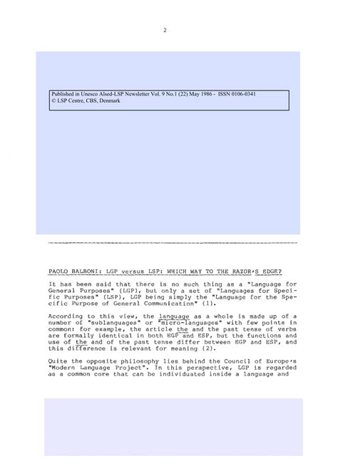 Pdf Lgp Versus Lsp Which Way To The Razors Edge