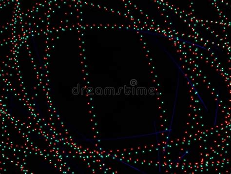 Spectacular Colored Lights With Geometric Shapes Special Effects Stock