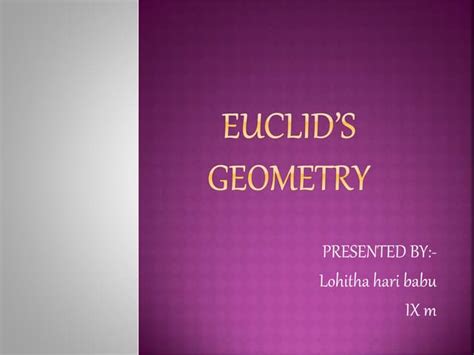 Euclids Geometry Pptx