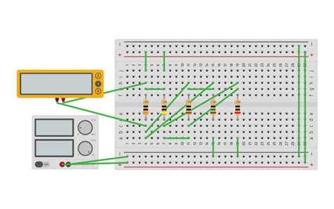 Circuit Design C Circuit 3 Breadboard Tinkercad