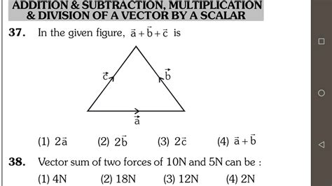 SOLVED In The Given Figure Vector A Vector B Vector C Is