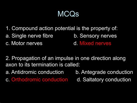 2 Classification A Properties Of Nerve Fibres Pptx