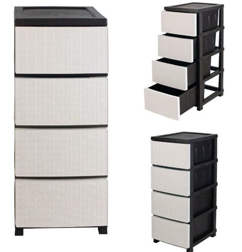 Комод пластиковий з 4 ма ящиками для речей и аксесуарів — ціна 750 грн у каталозі Комоди Купити