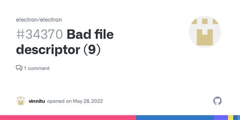 Bad File Descriptor Issue Electron Electron GitHub