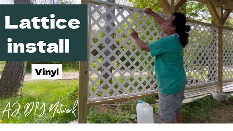 Installing Vinyl Lattice For The Carport Diy Lattice Install Yourself Youtube