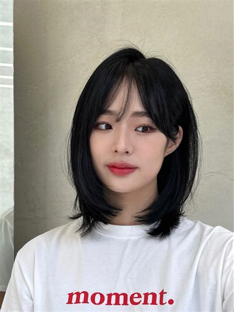 단발 레이어드 2024 머리 색깔 아이디어 헤어 트렌드 미디엄 헤어스타일