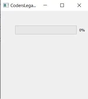 Pyqt Qprogressbar Coderslegacy