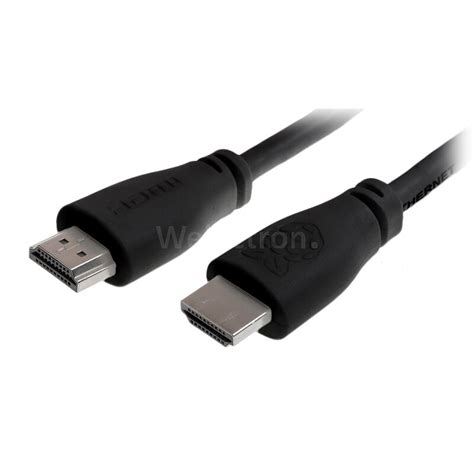 Official Raspberry Pi 3 Hdmi Cable 20m Black 750 Official Raspberry Pi 3 Hdmi Cable 20m Black 750