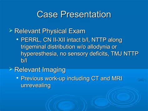 Differentiating Trigeminal Neuropathy From Trigeminal Neuralgia Ppt Brain And Nervous System