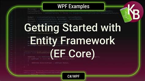 Cwpf With Entity Framework Youtube