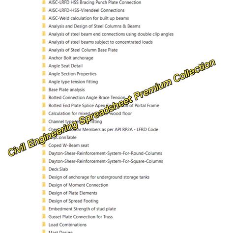 Civil Engineering Excel Spreadsheet Premium Collection Shopee Malaysia