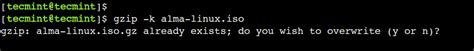 13 gzip command examples [compress files in linux]
