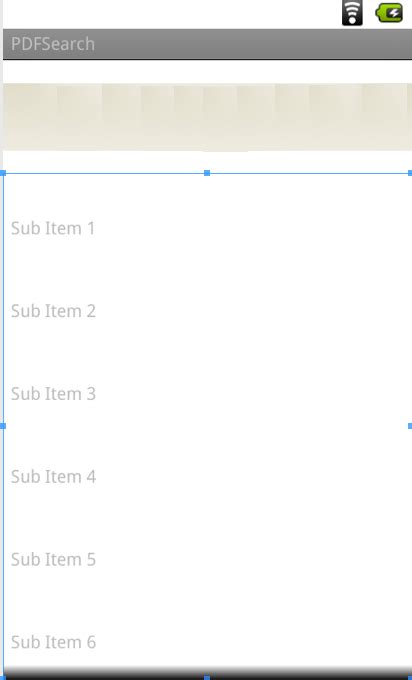 Android Improper Header Placement In Layout Stack Overflow