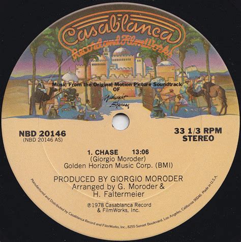 Chase By Giorgio Moroder Record Selector