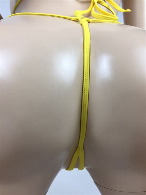 Shbikini Mini Micro Extreme Open Crotch String Etsy