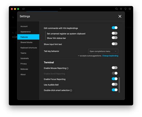 Warp How To Use Vim Keybindings To Edit Commands In Warp