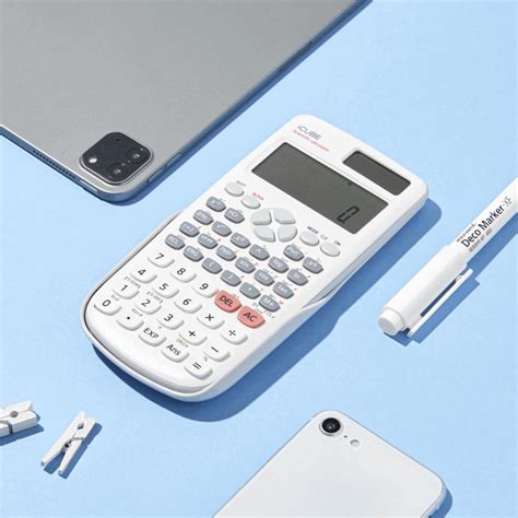 가벼움휴대성 공학용 계산기 전자계산기 미니계산기 사무형 사무 계산 가벼운 시험 학업 공학 수학 계산 가성비 퀄리티 화이트 깔끔 편리 에이블리