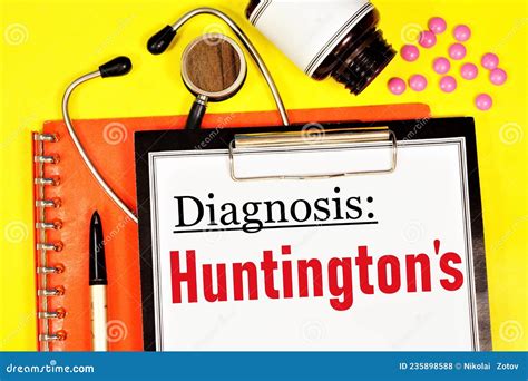Huntington`s Hereditary Disease Of The Nervous System Stock