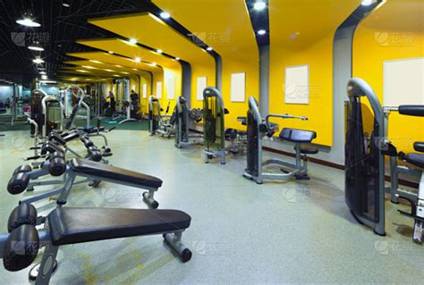 学校体育馆 现代 室内 健身设备 休闲活动 水平画幅 天花板 健康 运动 设计